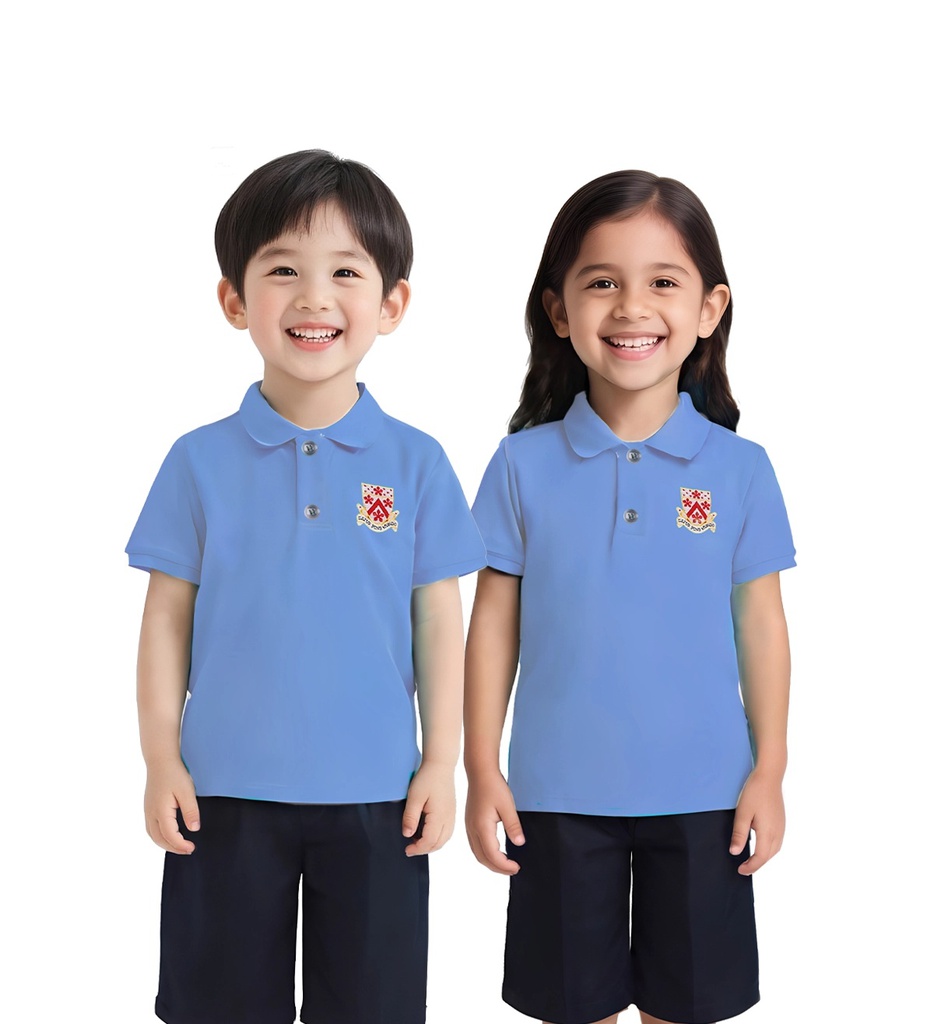 Short-Sleeved Light Blue Polo Shirt | Dulwich College Seoul Online ...